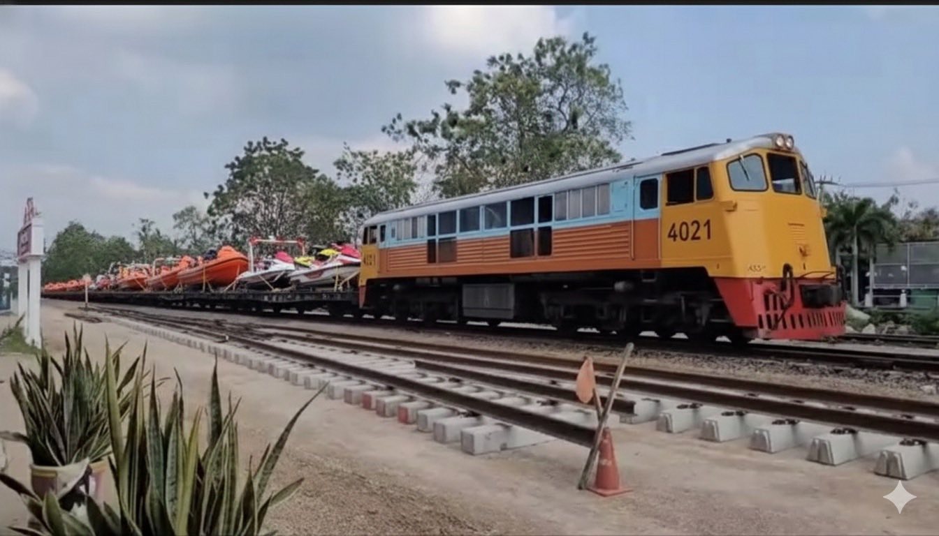 ภาพไวรัลรถไฟบรรทุกรถกู้ภัยจากเชียงใหม่ไปหาดใหญ่ ถูกสร้างด้วย AI ย้อนรอยต้นฉบับจากคลิปปี 64 - Lanner